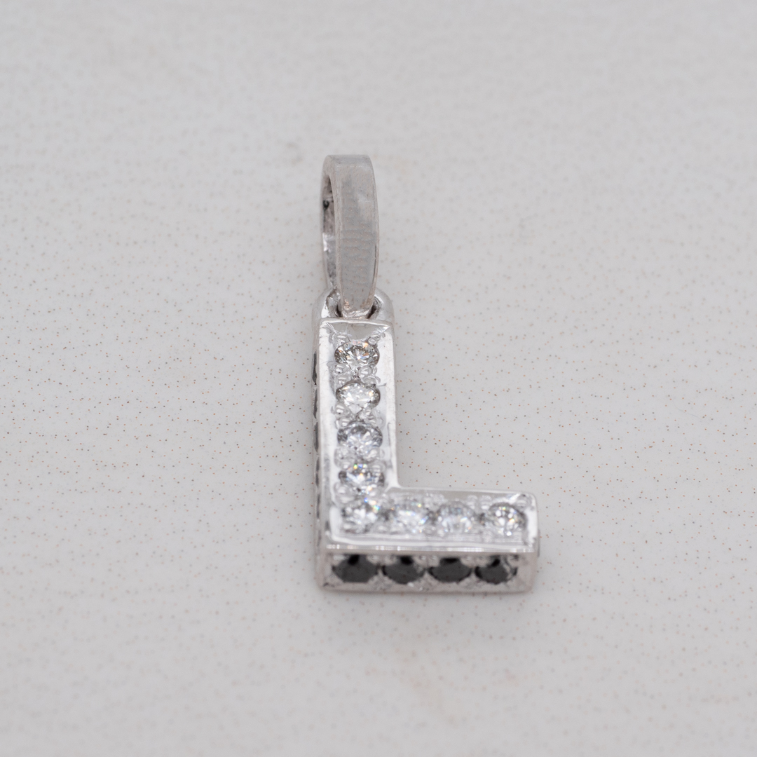 'L' Initial Diamond Pendant » Dalgleish Diamonds