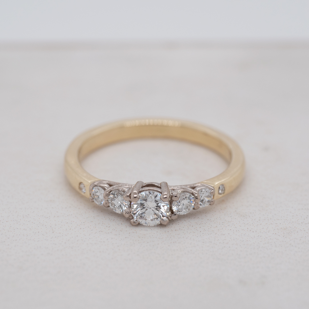 Gradient Side Diamond Ring » Dalgleish Diamonds