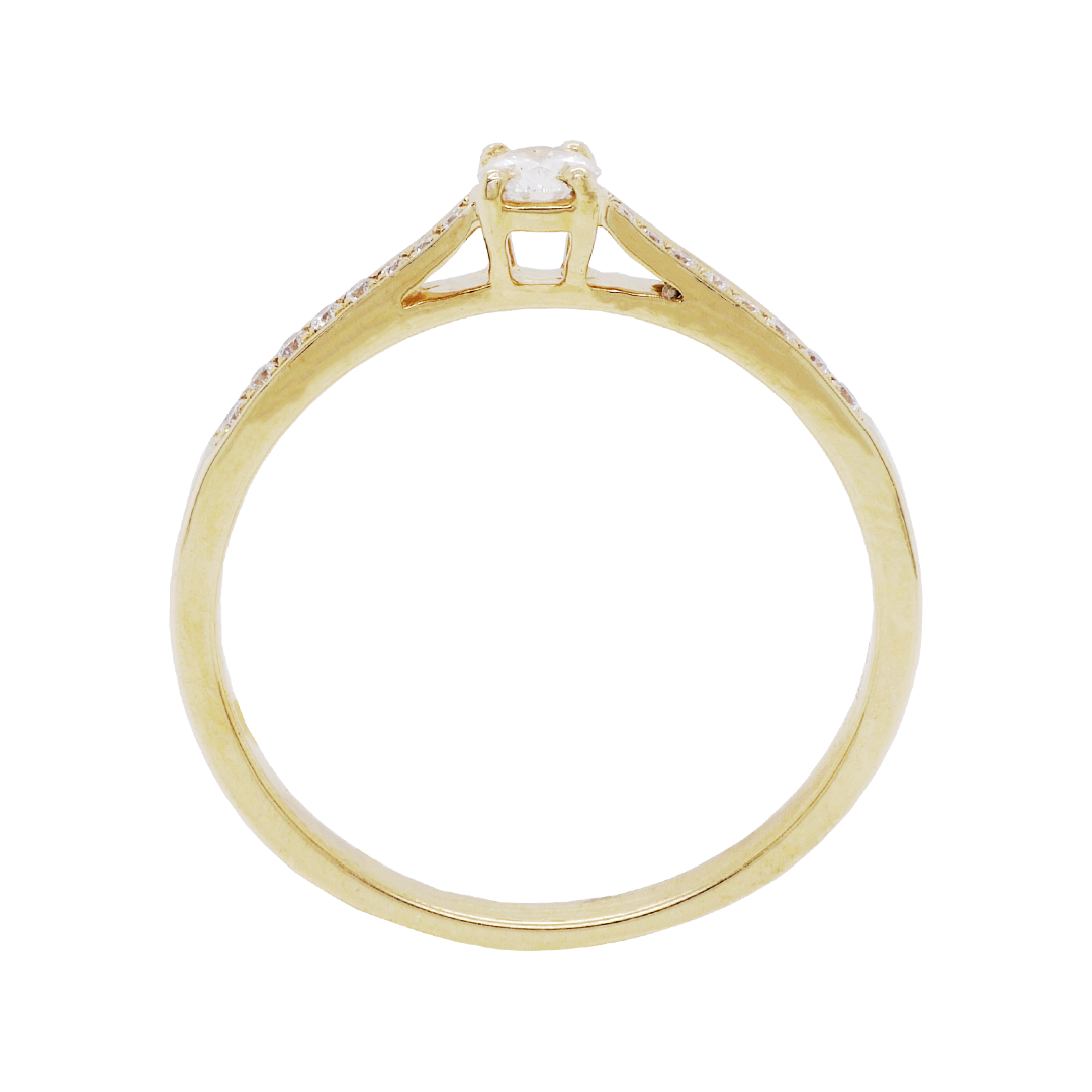 Delicate Grain Set Diamond Solitaire Ring | Dalgleish Diamonds ...