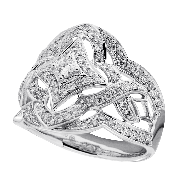 Baroque Style Diamond Ring » Dalgleish Diamonds