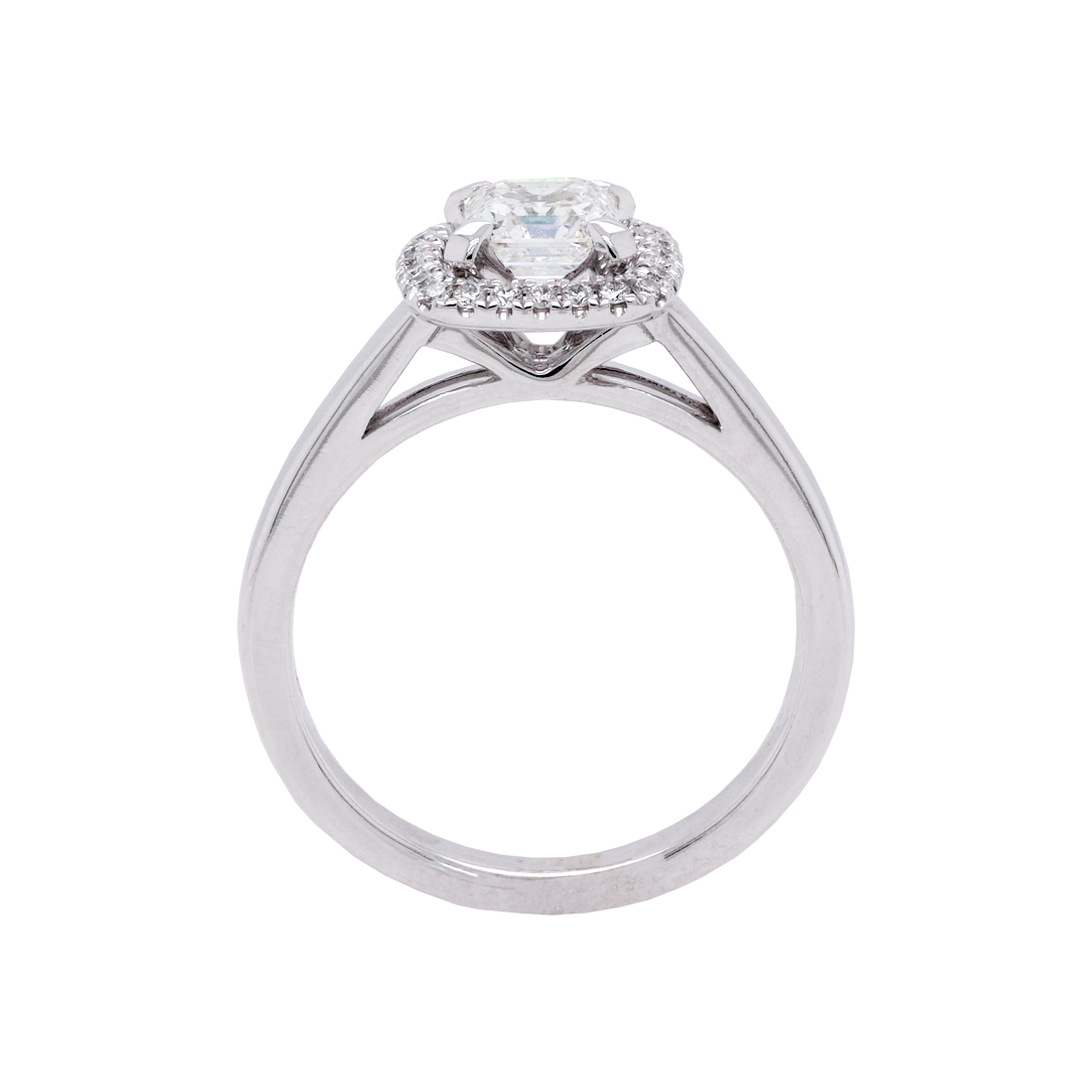 Ascher Cut Diamond Halo Ring | Dalgleish Diamonds » Dalgleish Diamonds