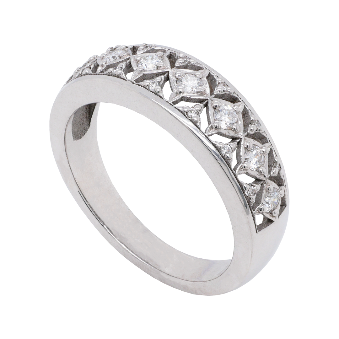 Lattice Pattern Diamond Ring | Dalgleish Diamonds » Dalgleish Diamonds
