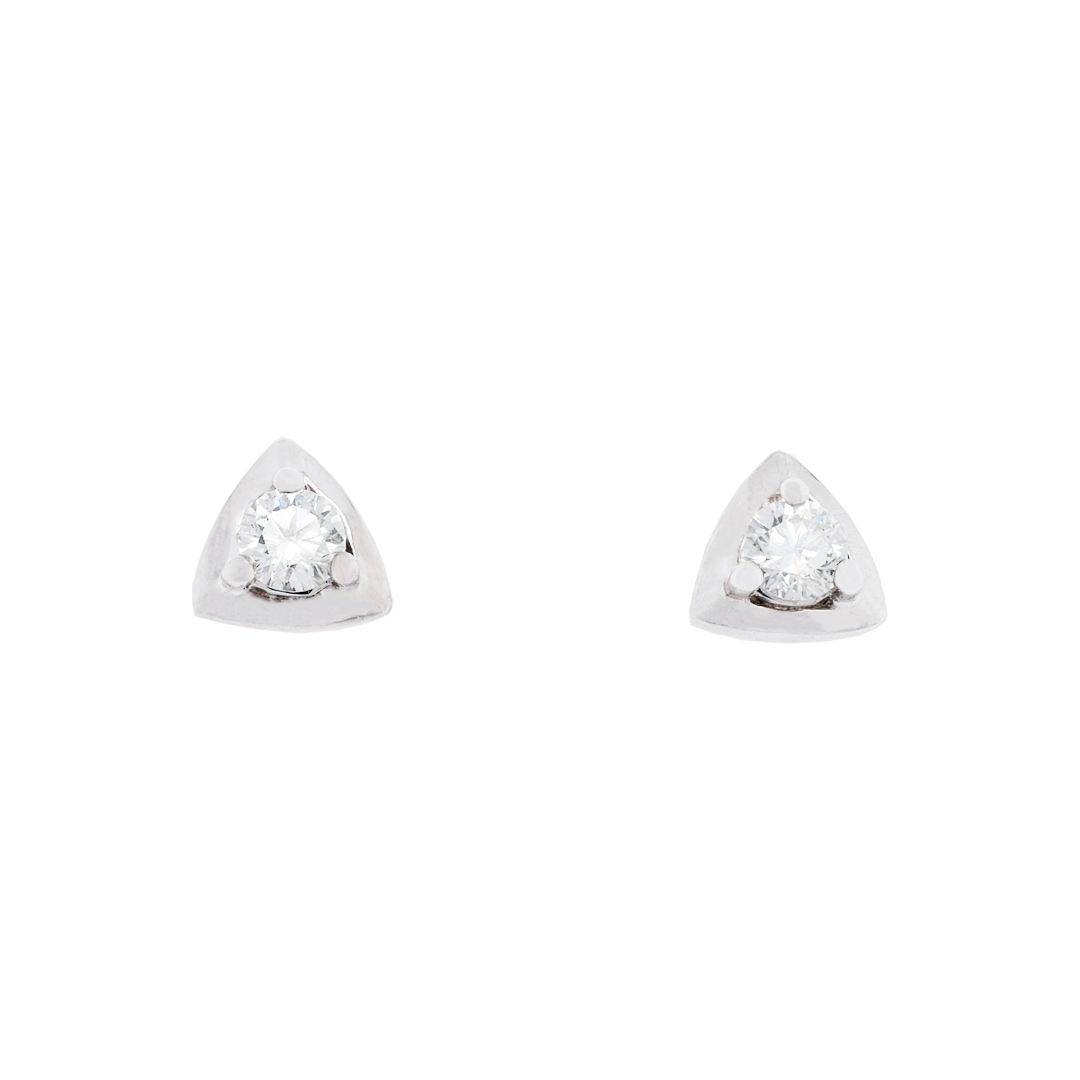 Triangle Shaped Brilliant Cut Diamond Studs | Dalgleish Diamonds ...