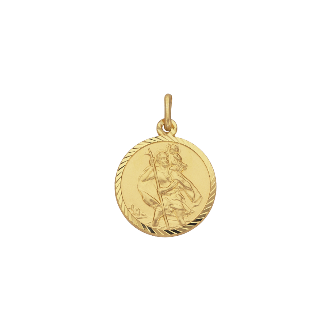 St Christopher Disc Pendant » Dalgleish Diamonds