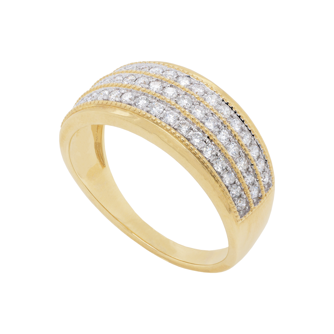Three Row Diamond Ring | Dalgleish Diamonds » Dalgleish Diamonds