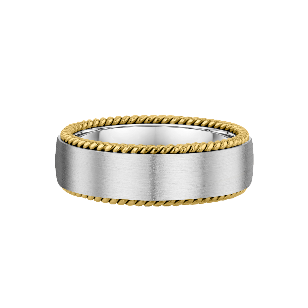 Rope Edge Mens Wedding Ring | Dalgleish Diamonds » Dalgleish Diamonds