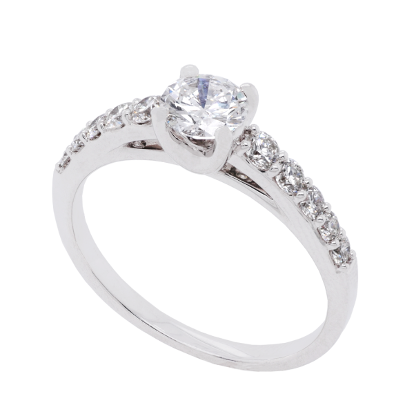 Diamond Solitaire with Side Stones » Dalgleish Diamonds