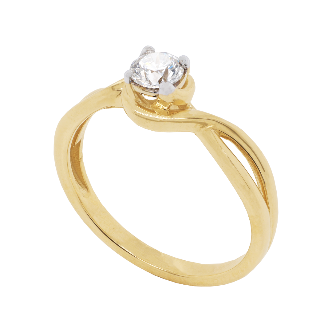 Twisted Infinity Diamond Solitaire Ring | Dalgleish Diamonds ...